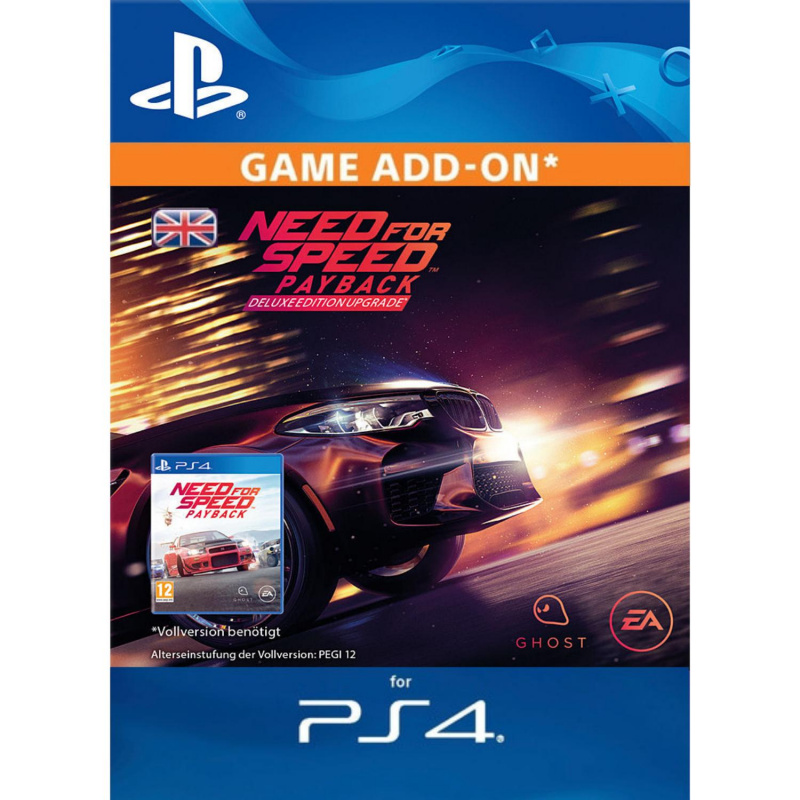 Need for Speed Payback Deluxe Edition Upgrade PS4 skaitmeninis